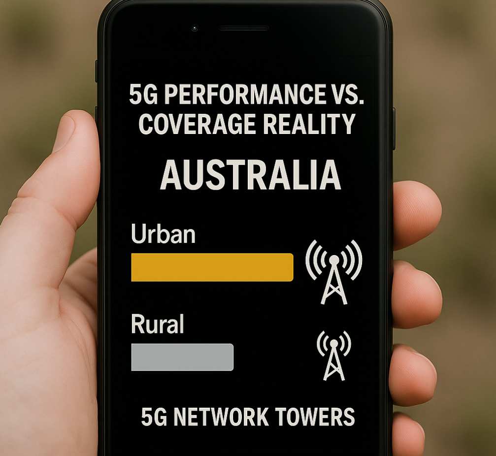 Optus 5G performance in Australia showing signal strength and coverage ...